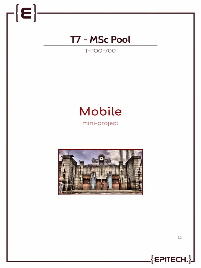 T-POO-700 Theme06 Project | PDF