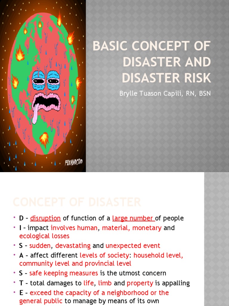 Basic Concept of Disaster and Disaster Risk WK 1 | PDF | Emergency ...