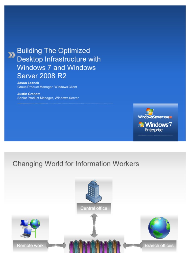 Windows 7 and Windows Server 2008 R2 Combined Value | PDF | Remote ...
