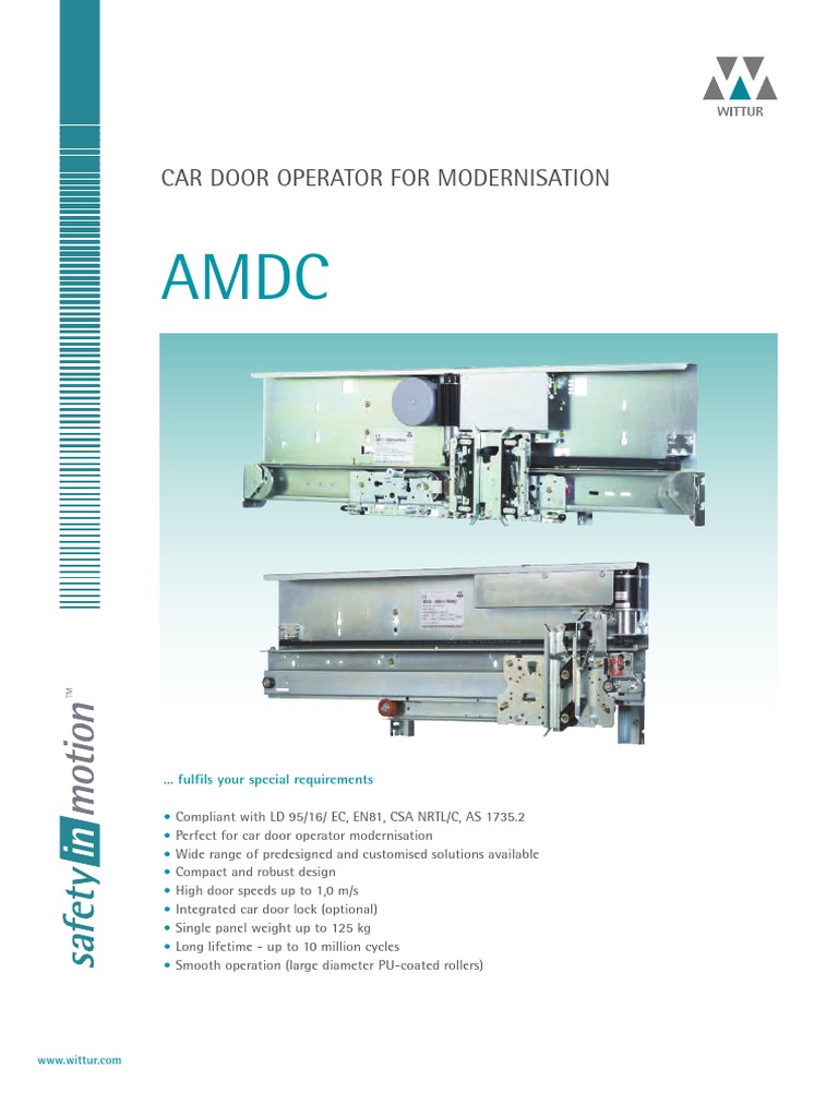 Car Door Operator For Modernisation: ... Fulfils Your Special ...