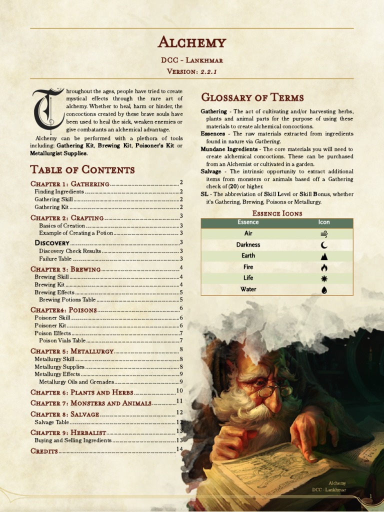 Alchemy For 5e | PDF | Alchemy
