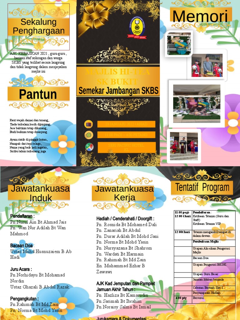 Pamplet Jamuan Hitea SKBS 2022 | PDF