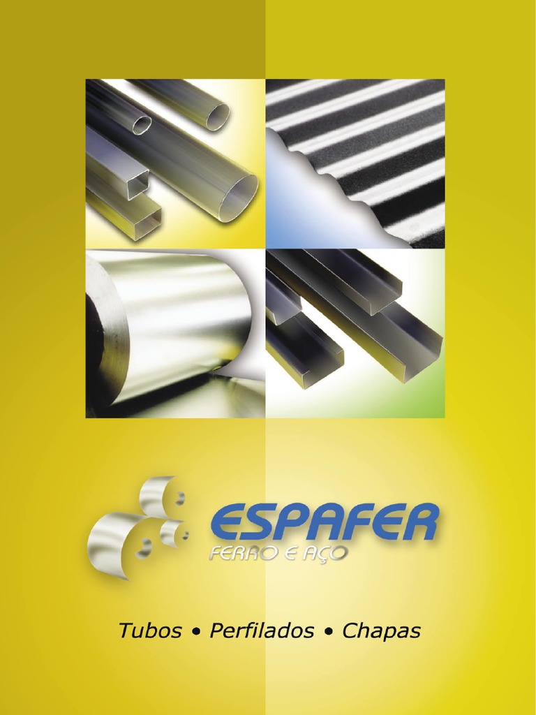 ESPAFER: Tubos e Chapas de Aço em SP e PR | PDF | Materiais | Materiais ...