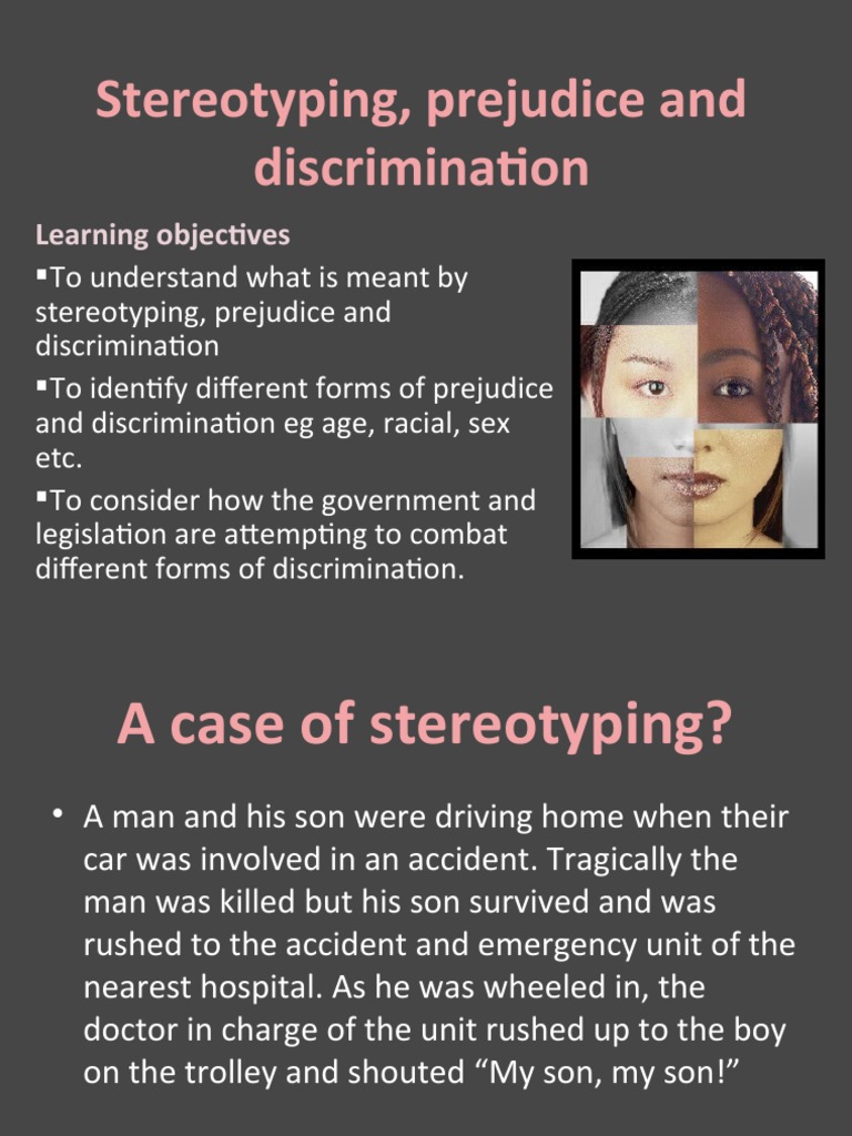 Stereotyping Prejudice and Discrimination | PDF | Prejudices | Sexism