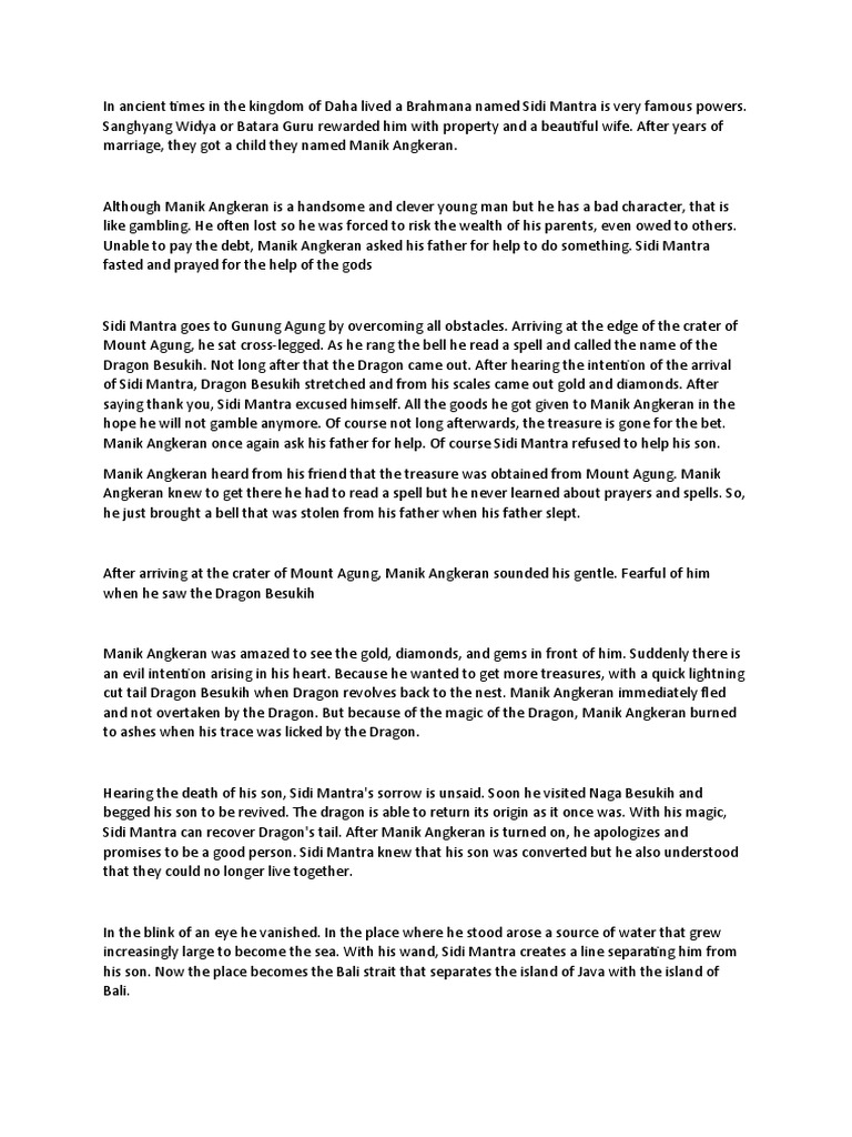 Manik Angkeran | PDF