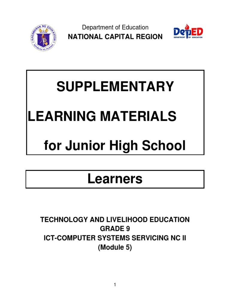 Tle 9 Css q3 Week 5 | PDF | Ethernet | Electrical Connector