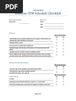 Dcma 14 - Point Schedule Assessment | PDF