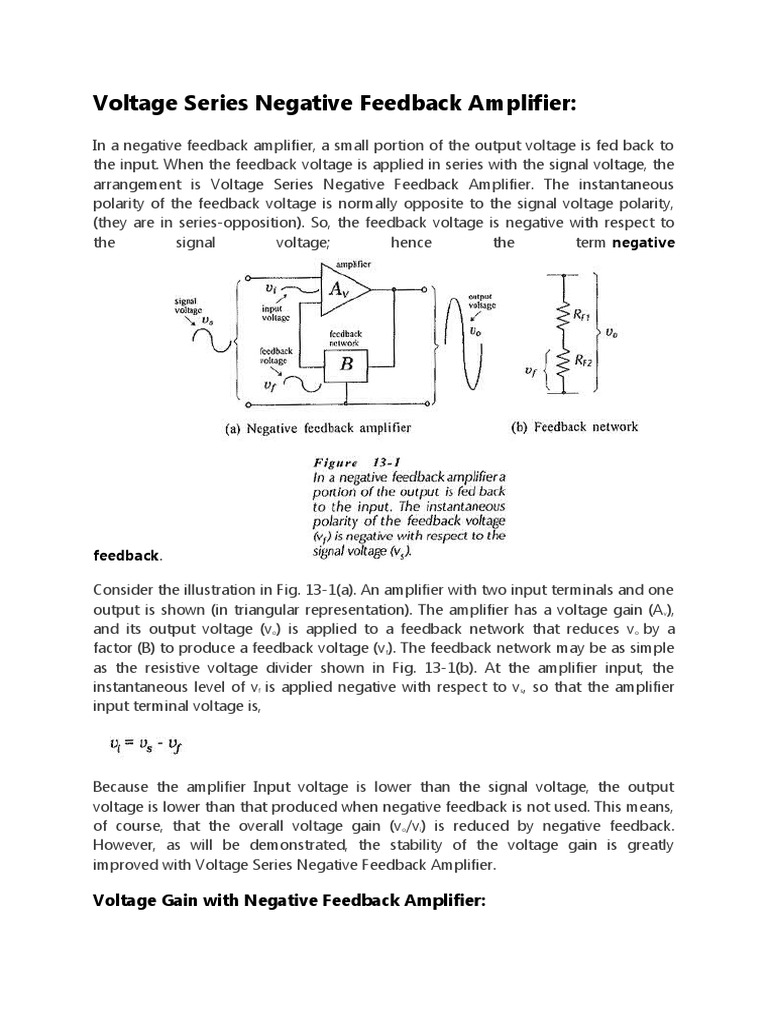 15b Feedback Amplifiers | PDF | Amplifier | Distortion
