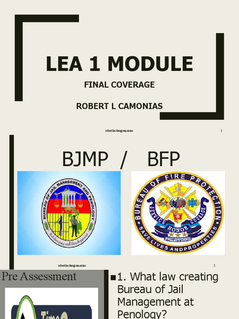 Lea 1 Final Module | PDF | Inspector | Government