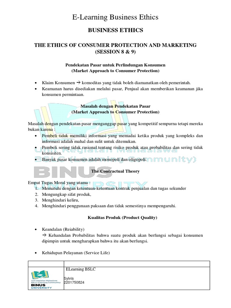 UAS BUSINESS-ETHICS-Sylvia Compressed | PDF