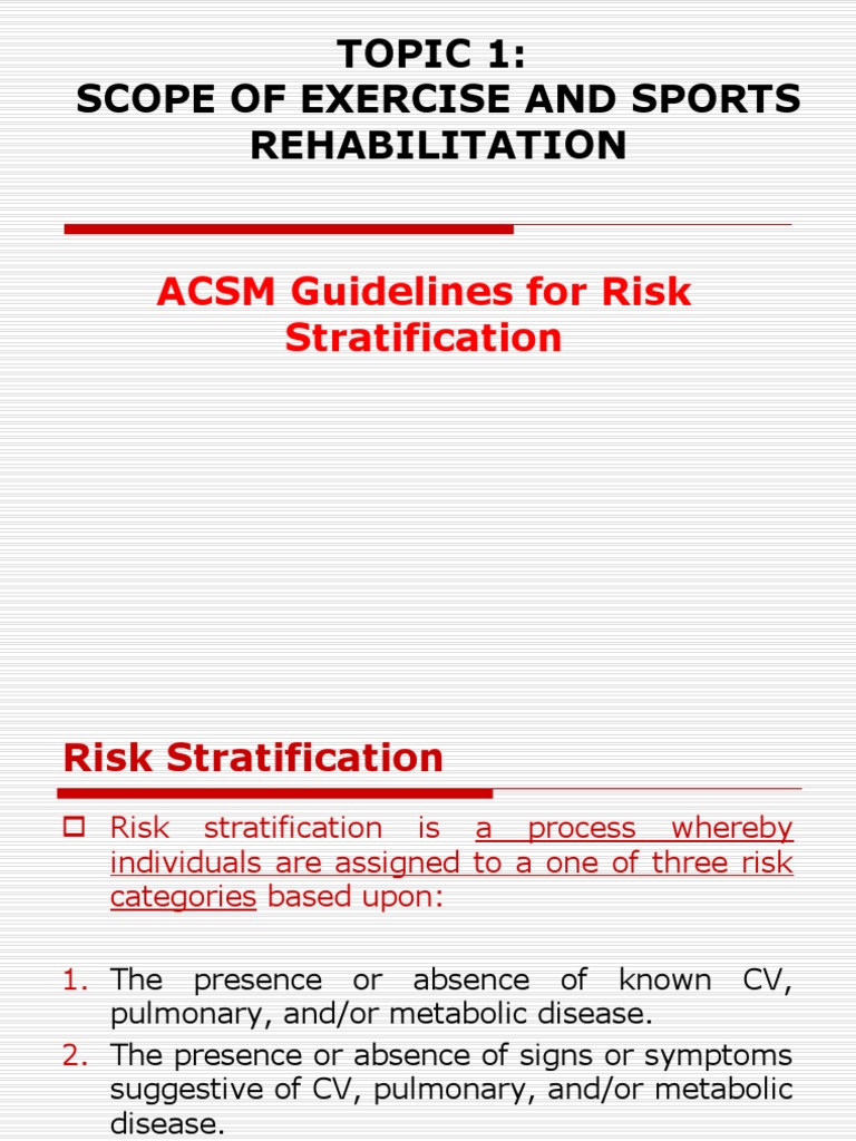 Chapter 1.2 Algorithym of Risk Stratification | PDF | Cardiovascular ...