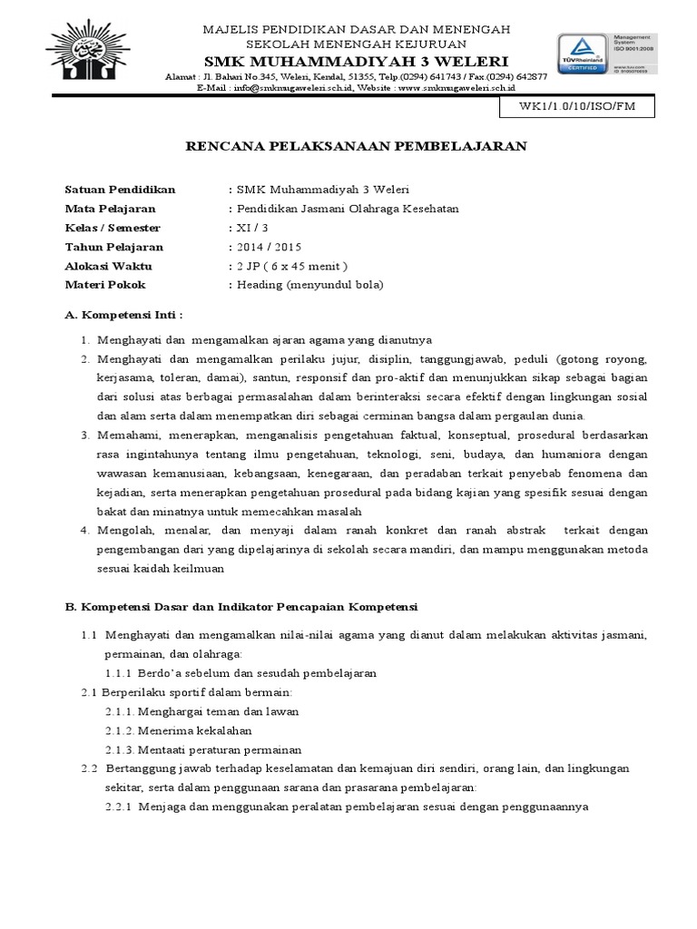 Heading Bola | PDF | Karier & Perkembangan | Olahraga & Rekreasi