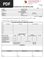 Pressure Test Report - Sample | PDF