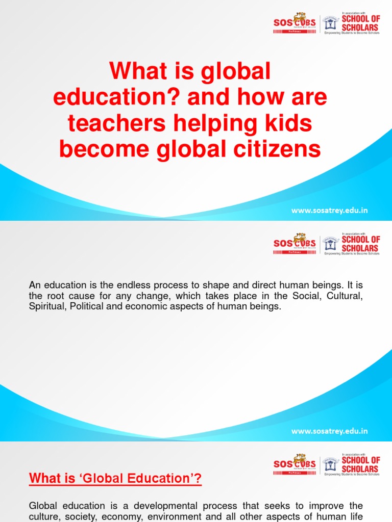 Perspective of Global Education - Global Citizenship Education | PDF ...