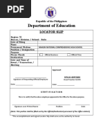 DEPED LOCATOR-SLIP Sample | PDF | Government | Business