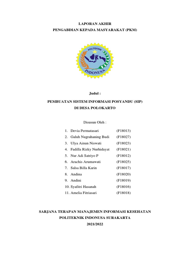 Proposal Pengabdian Kepada Masyarakat Posyandu Kenanga | PDF