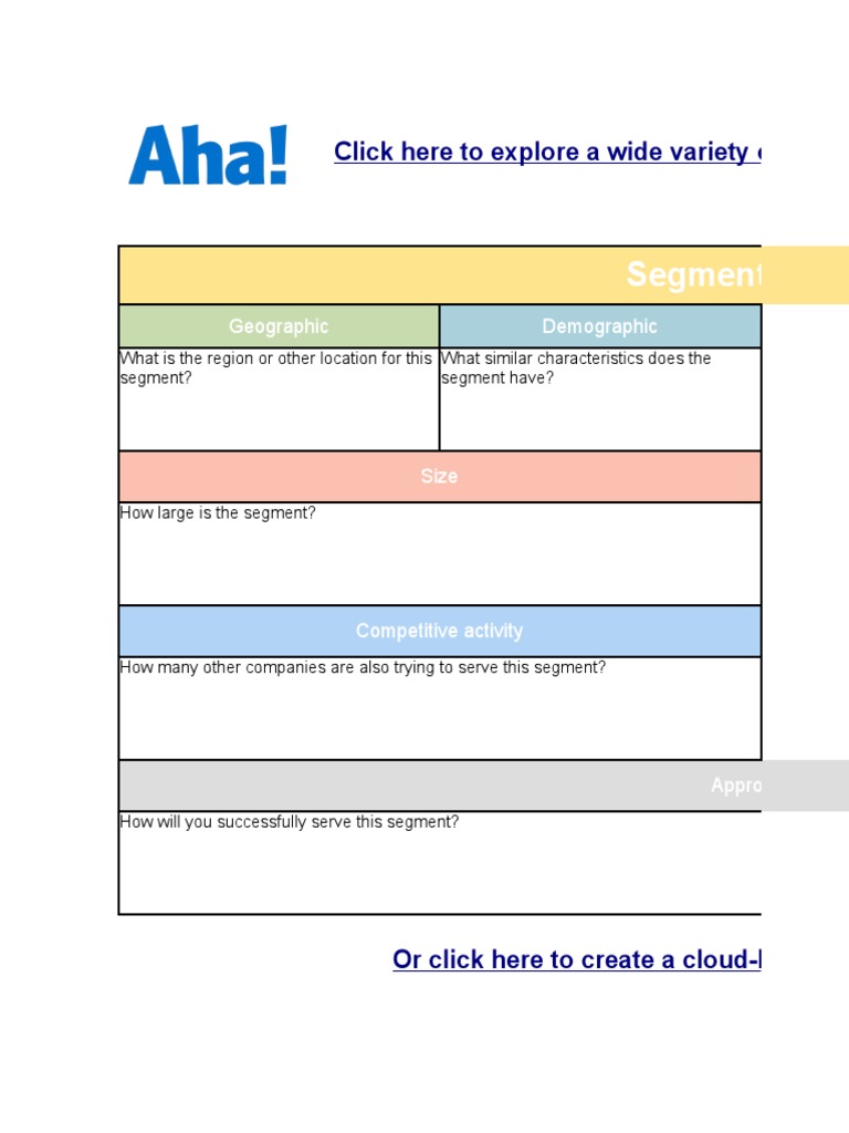 Segment Profile Template Jan21 | PDF