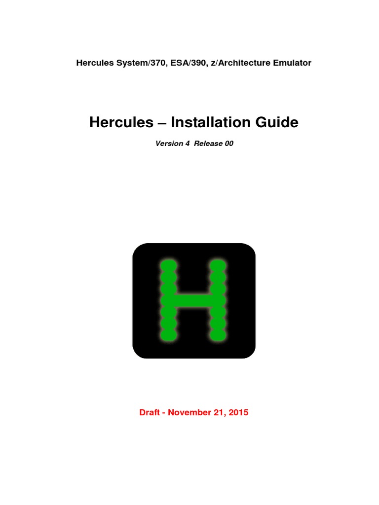 Hercules Installation Guide v4.0 | PDF | Installation (Computer ...