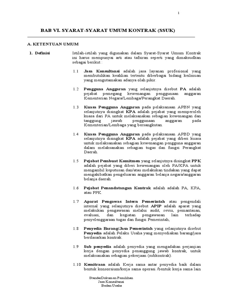 Draft Kontrak Konsultan | PDF | Bisnis | Hukum