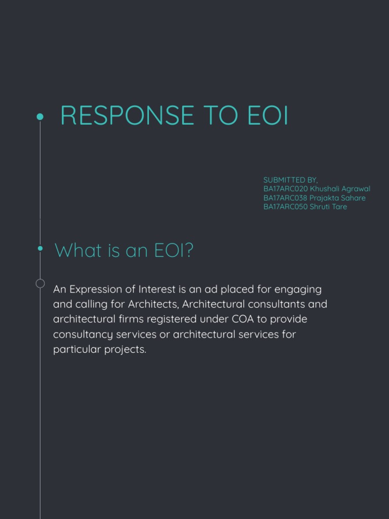 Response To EOI | PDF | Bankruptcy | Business