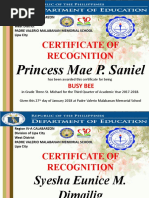 Certificate of Recognition For Feeding Program | PDF