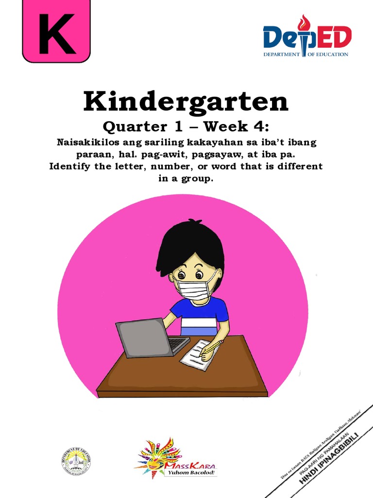 Kindergarten-Worksheets Week4 Activity1-5 | PDF