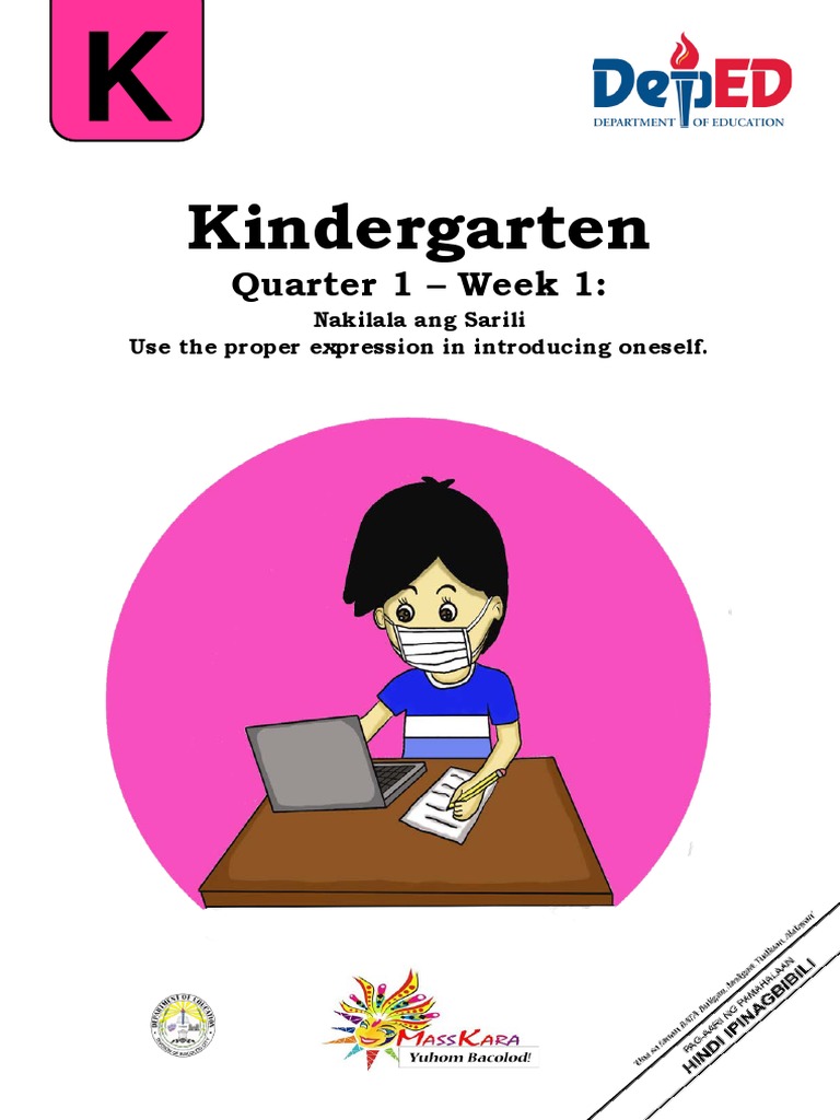 Kindergarten-Worksheets Week1 Activity1-4 | PDF