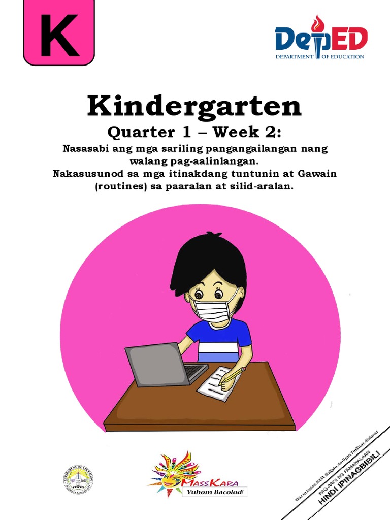 Kindergarten-Worksheets Week2 Activity1-5 | PDF