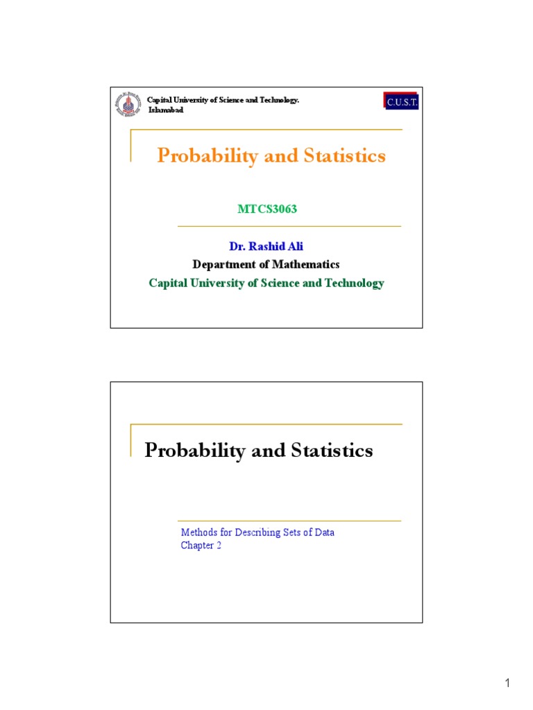 Probability and Statistics | PDF | Chart | Data