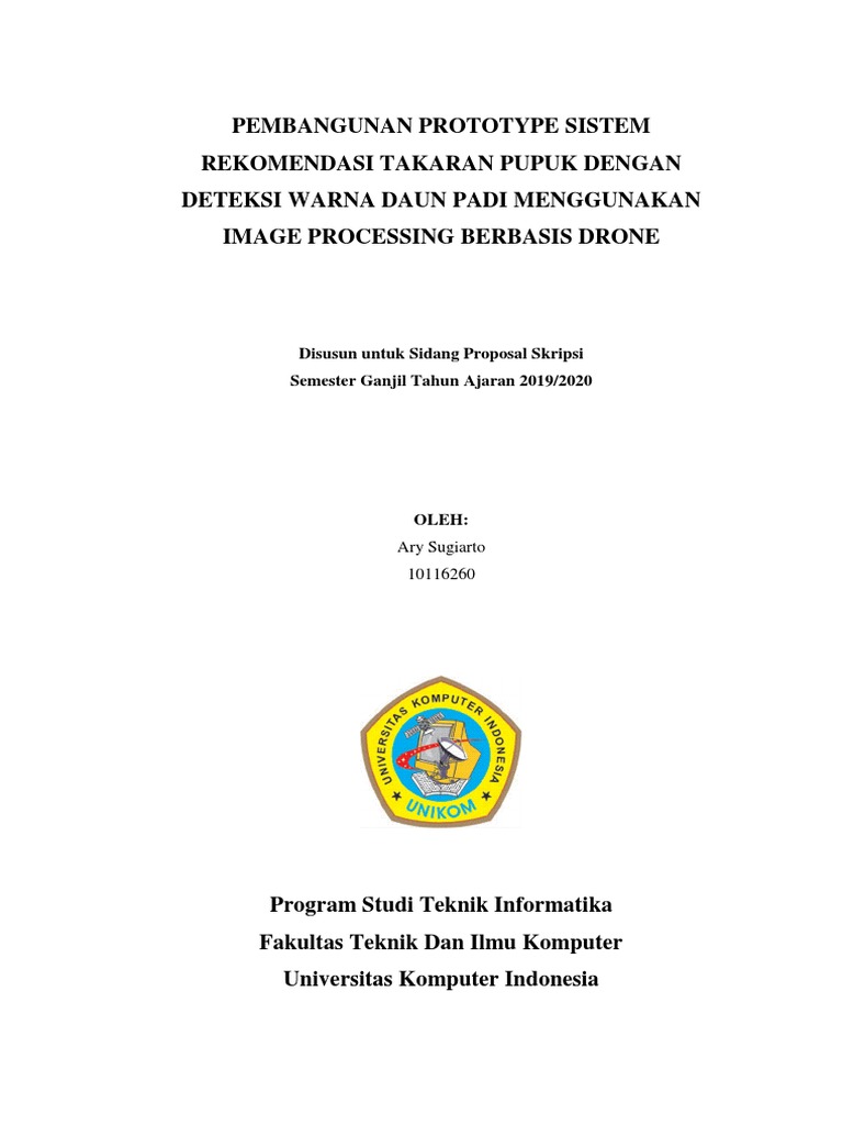 Contoh Proposal Skripsi Drone Deteksi Wsarna Daun Pdf