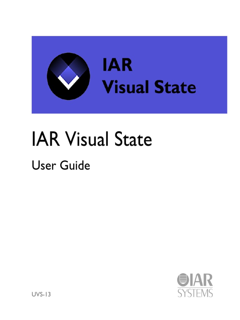UserGuide - IAR Visual State | PDF | Menu (Computing) | Window (Computing)
