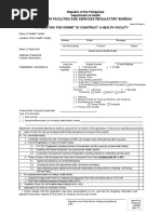 DOH HFSRB QOP 01 Form 2 3212019 postedDOH | PDF | Clinic | Medical Laboratory