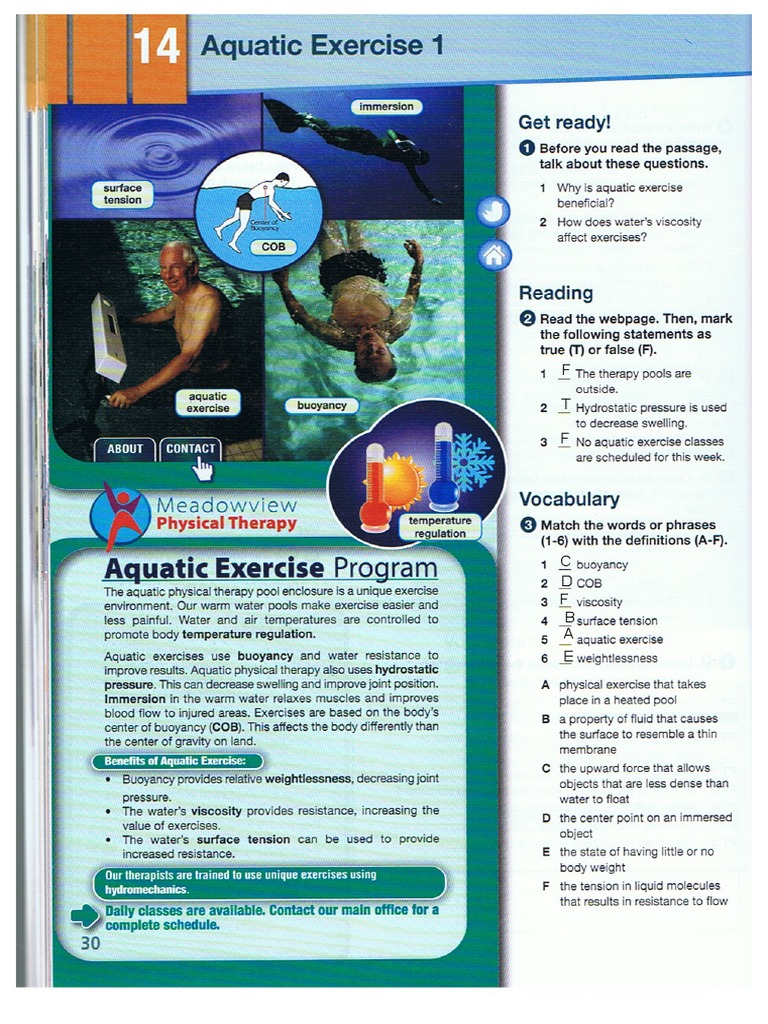 11 Aquatic Exercie 1 Done | PDF