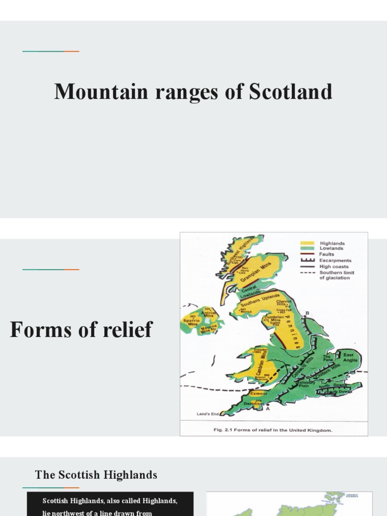 Mountain Ranges of Scotland | PDF | Deer | Scottish Highlands