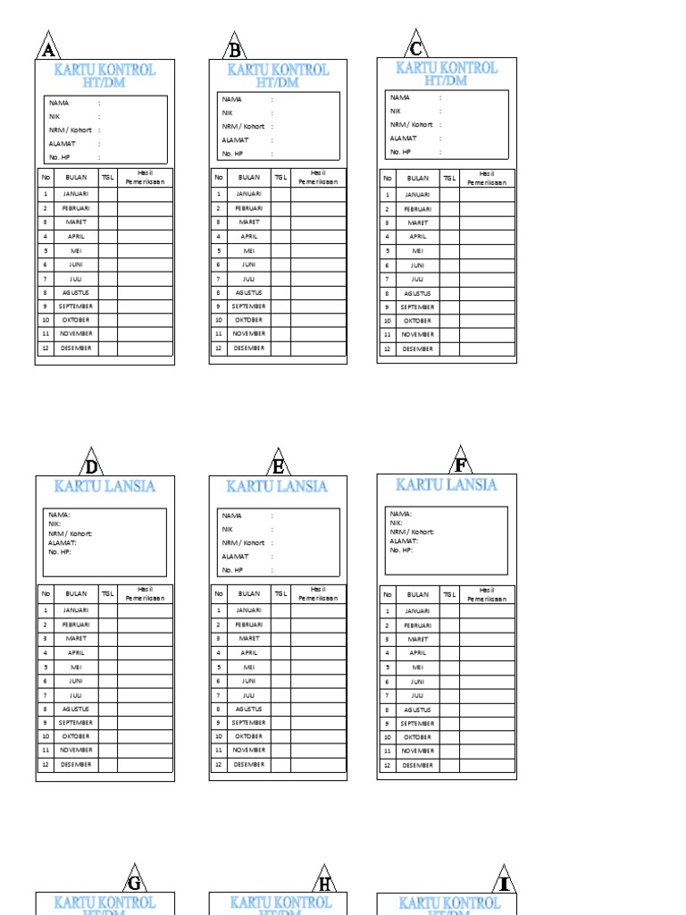 KARTU Kontrol PTM | PDF