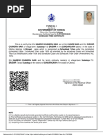 Schedule Caste. Certificate | PDF