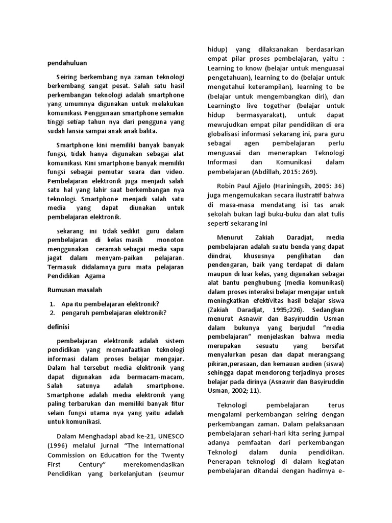 Seiring Berkembang Nya Zaman Teknologi Berkembang Sangat Pesat | PDF