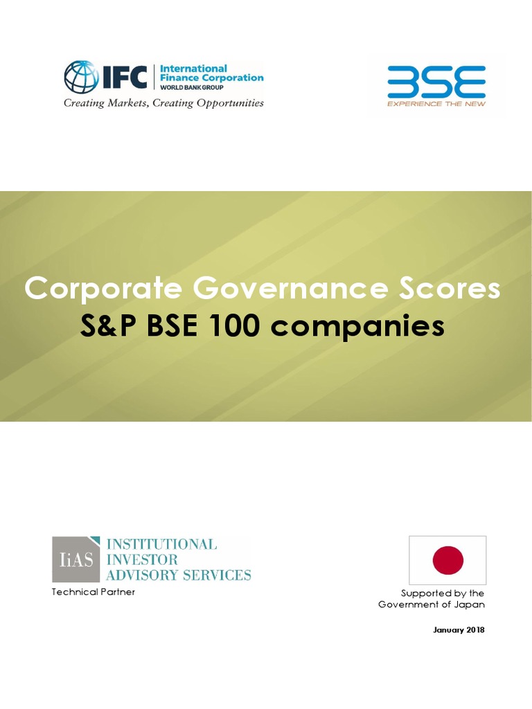 S&P BSE 100 Companies: Corporate Governance Scores | PDF | Governance ...
