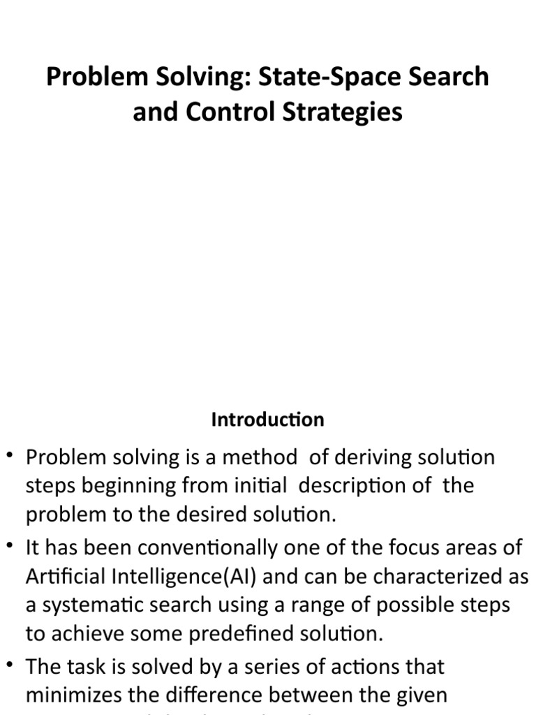 Problem Solving: State-Space Search and Control Strategies | PDF | Artificial Intelligence ...