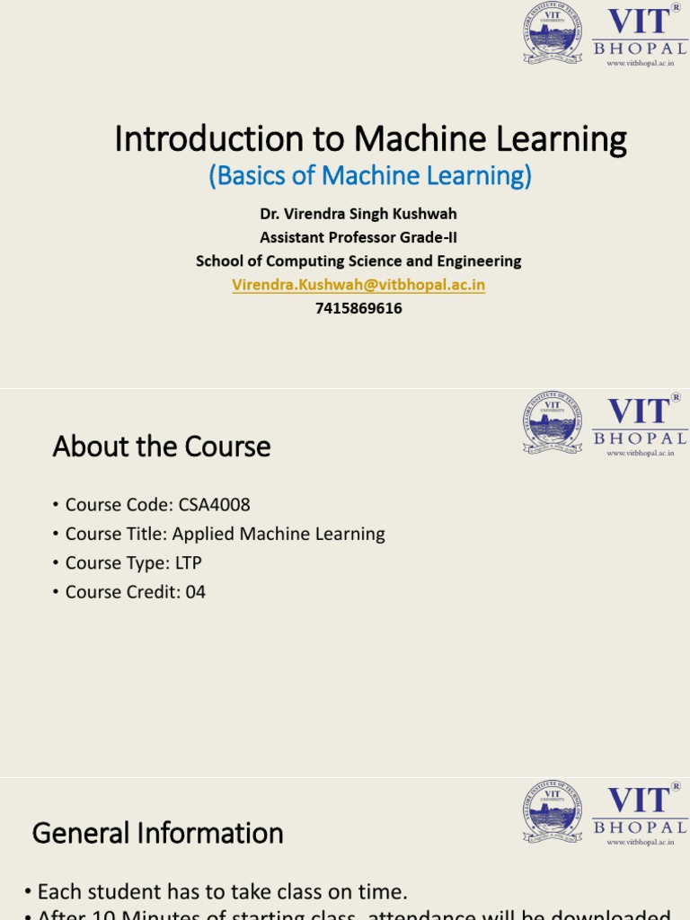 Basics of Machine Learning | PDF | Machine Learning | Intelligence (AI ...