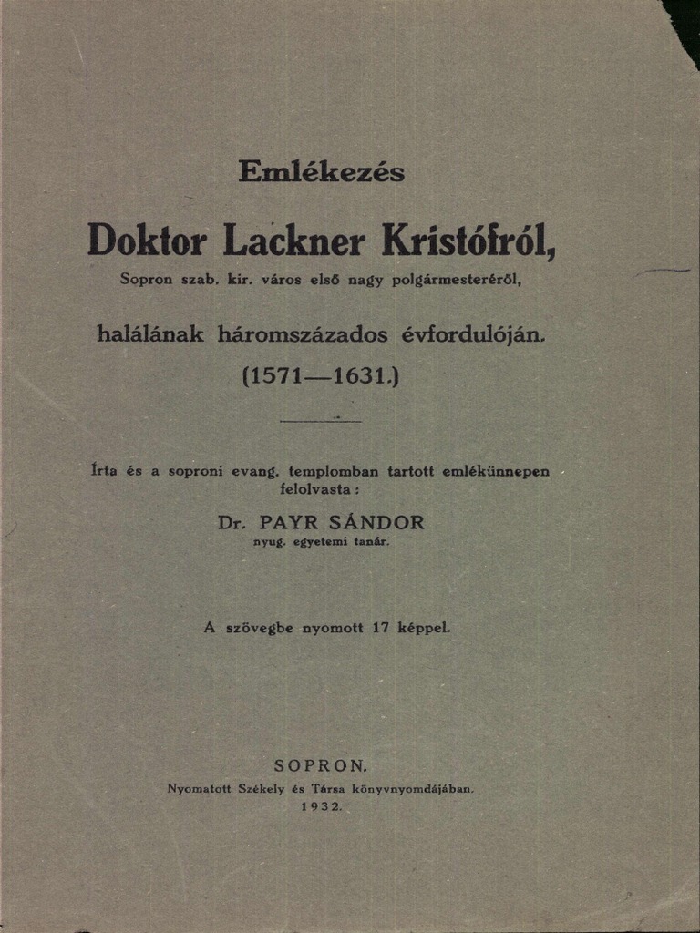 1 Payr 20 Lackner 1932 | PDF