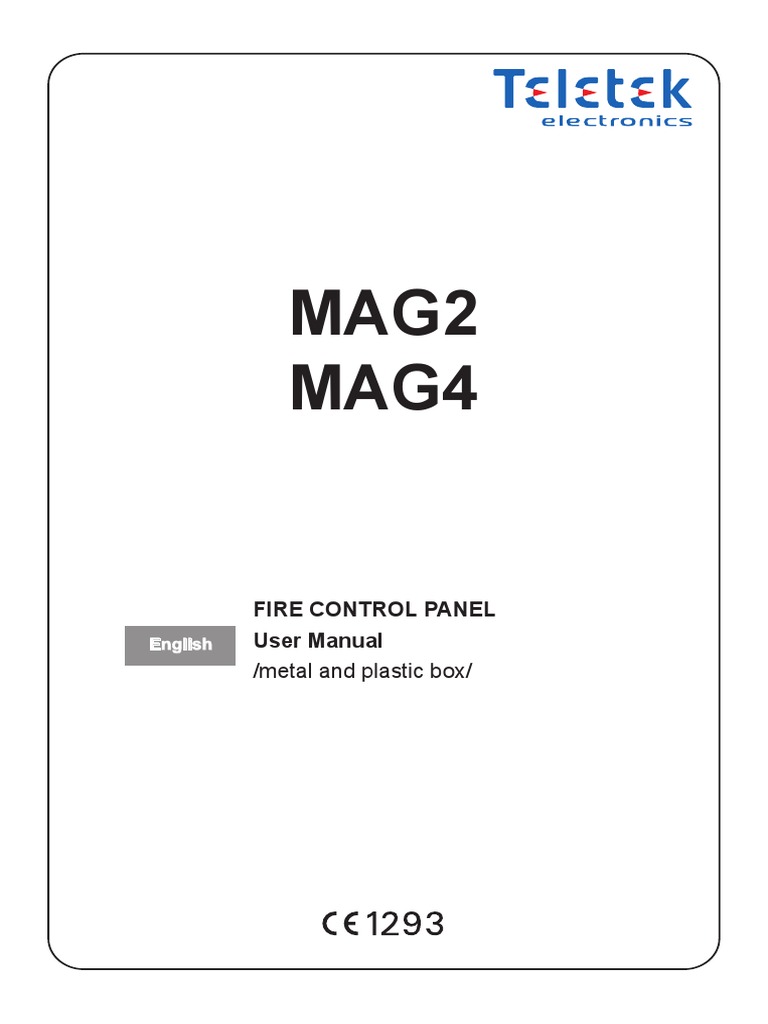 01-Central de Deteção-Teletek-Mag4p-Manual Do Utilizador | PDF | Power ...