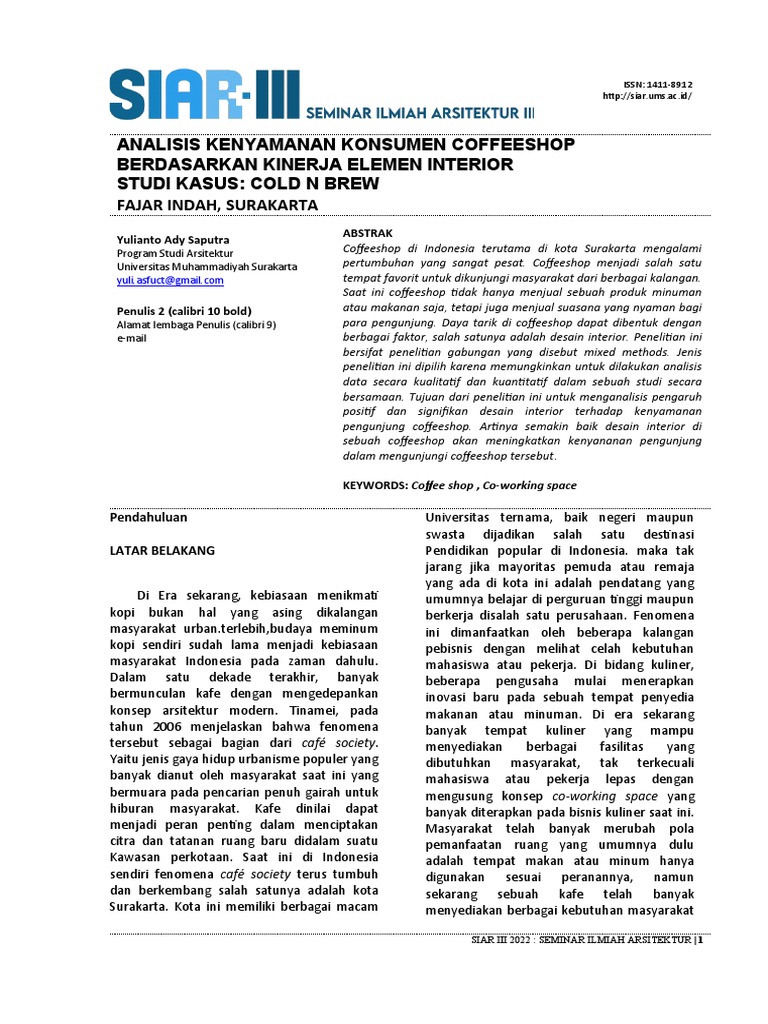 Template SIAR 2022 | PDF