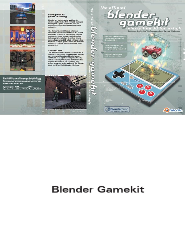 Playing With 3D Games Technology: The Blender Gamekit Has An Extensive ...