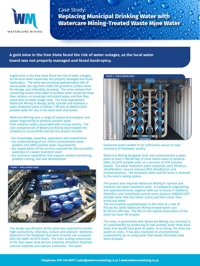 WCM Case Study - Water Plant - May2021 | PDF | Water | Mining