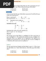 Age Problems Sample With Answers and Explanations | PDF | Equations ...