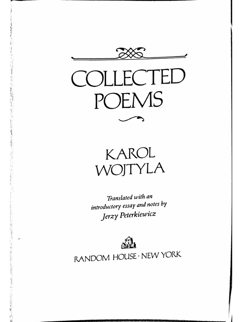 Karol Wojtyla, Jerzy Pietrkiewicz - Collected Poems of Karol Wojtyla ...