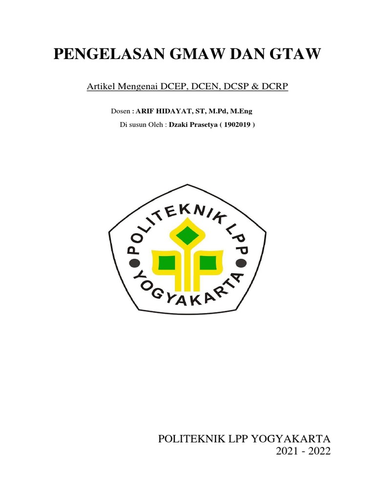 Perbandingan Polaritas DCEP dan DCEN | PDF
