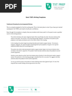TOEFL - Integrated Writing Template | PDF | Argument | Philosophical Theories