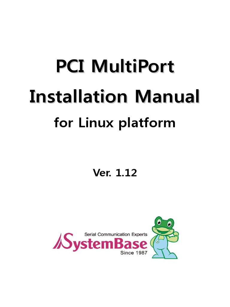 Installation and Removal Instructions for a PCI MultiPort Linux Device Driver | PDF | Computer ...